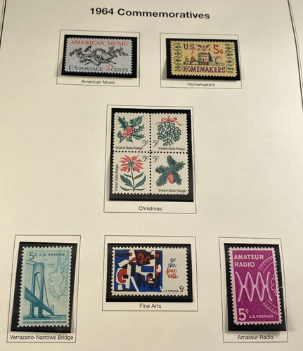 1964 Commemorative Collectable United States Postage Stamps 9 Stamps | eBay