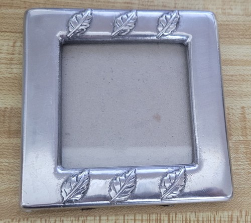 Small Metal Frame w/Leaf Design 4 X 4" | eBay