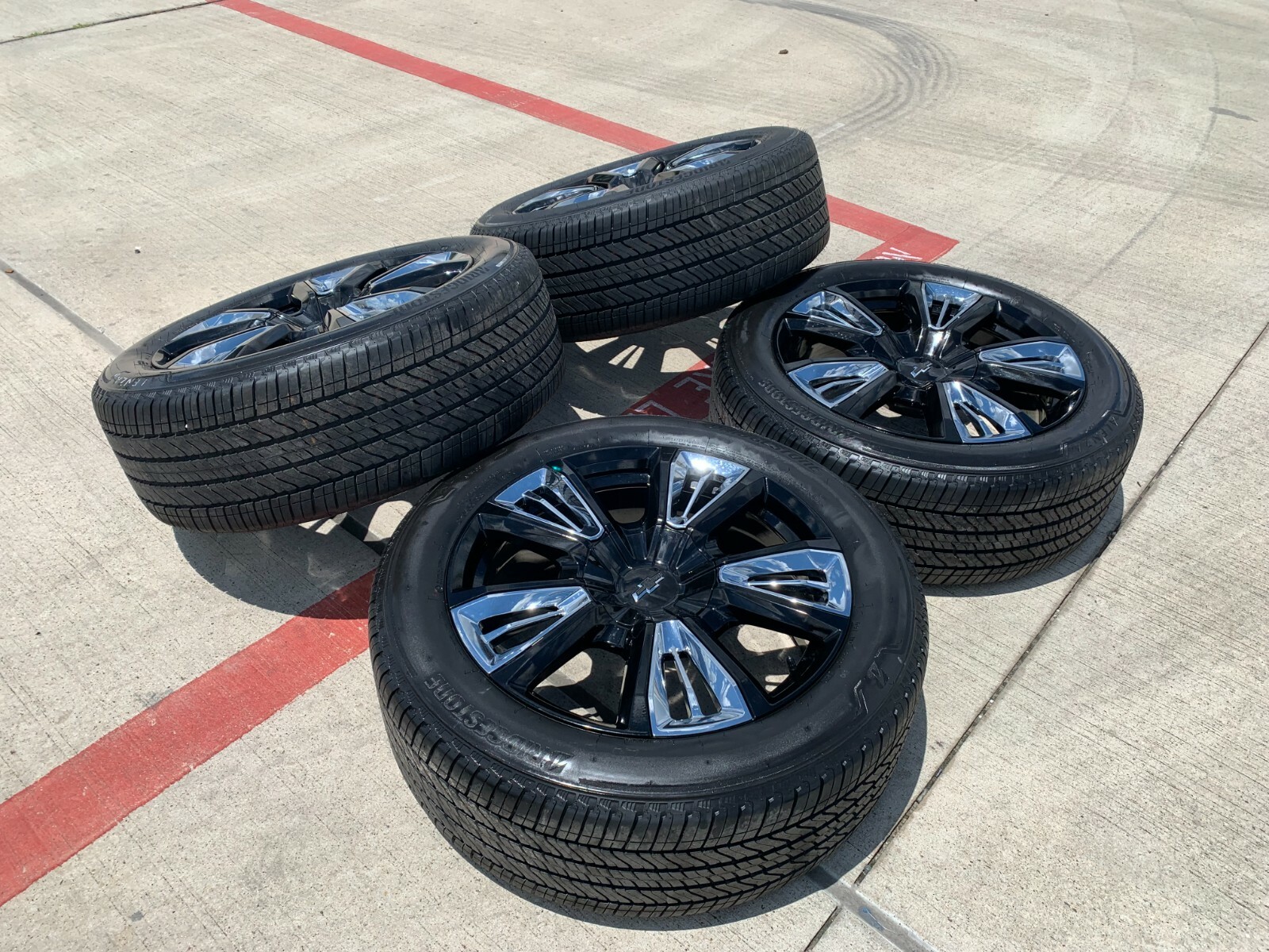 22" Chevy Tahoe Silverado Suburban RST OEM wheels rims 96951 2023 2024 ...