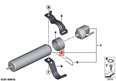 Genuine BMW F45 F46 Active Tourer Fuel Filter Cartridge OEM 13328584868 ...