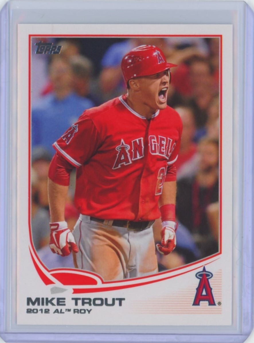 2013 Topps Mike Trout AL Rookie of the Year #338 Los Angeles Angels | eBay