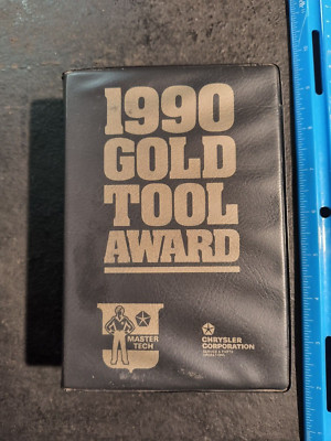 1990 GOLD TOOL AWARD, Chrysler MTSC Gold Color 7 Piece Easco Socket Set ...