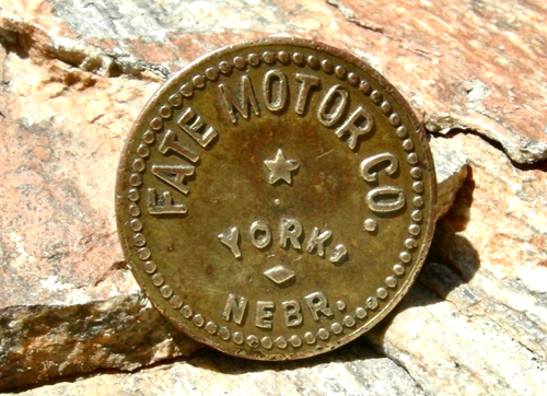 ca 1930s YORK, NEBRASKA NE "FATE MOTOR CO" TAXI DELIVERY TRANSPORT RIDE ...