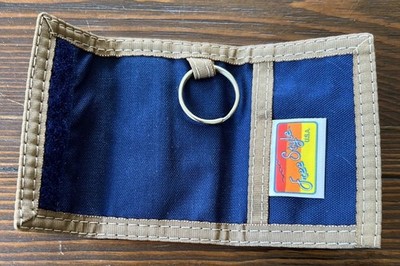 Vintage 80s FreeStyle USA Blue Nylon Hook Loop Small Key Wallet 2.25 ...