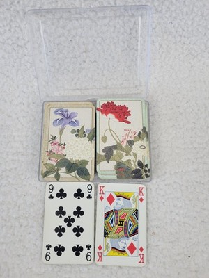 Caspari Playing Cards Profusion of Flowers Design Purple Iris Plastic ...