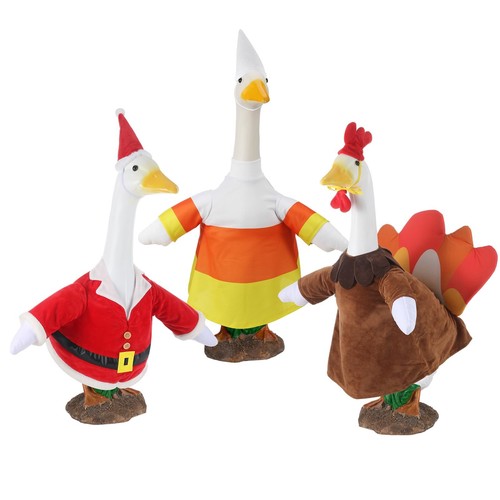 3 Set Goose Outfits Include Christmas Santa Candy Corn Turkey Outfit ...