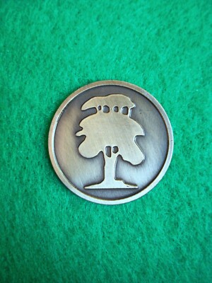 Tree Logo Golf Ball Marker Metal Flat Putting Coin | eBay