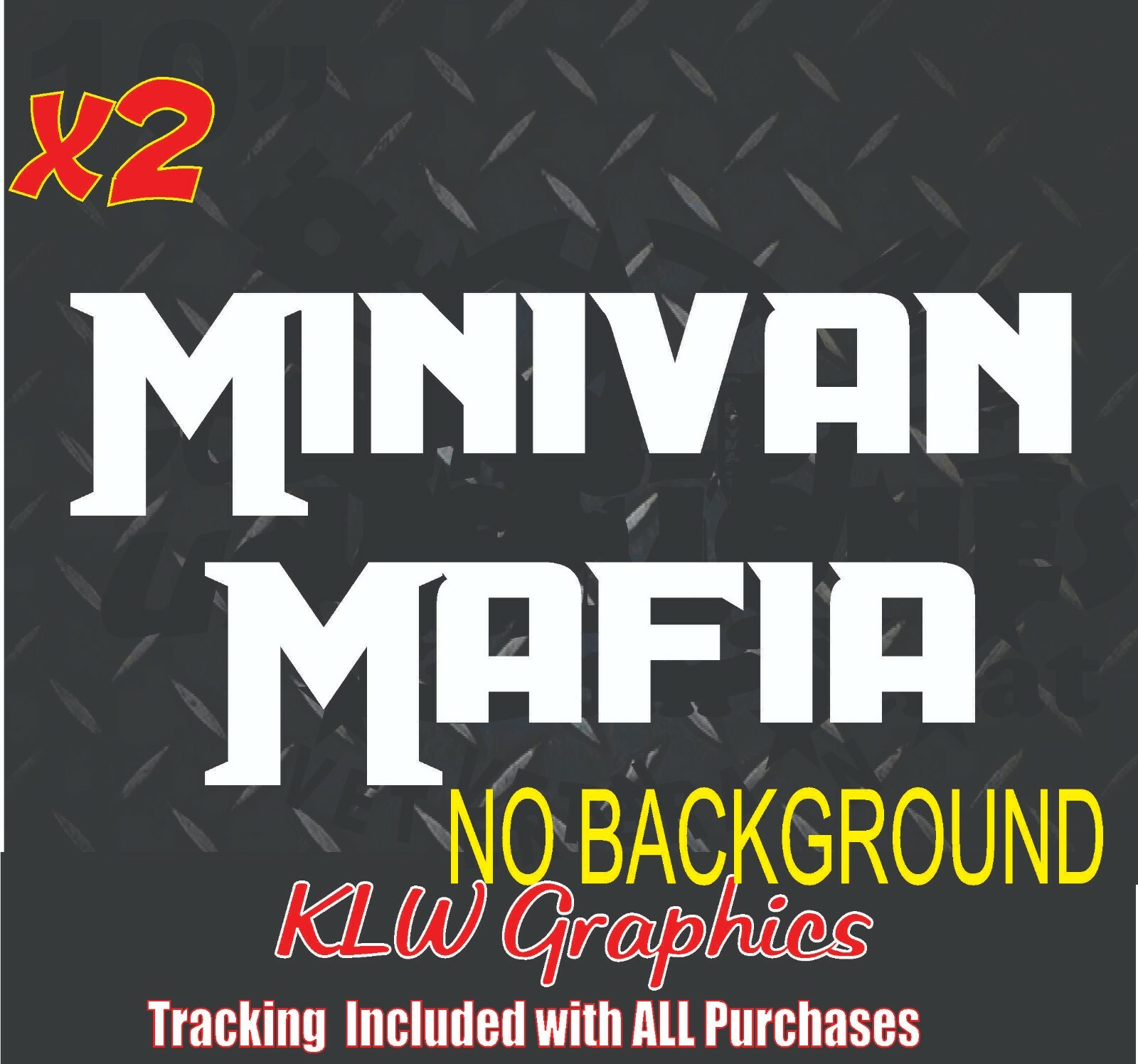 MINIVAN MAFIA Vinyl Decal Sticker Mini Van Wagon Family Funny 4 Doors ...