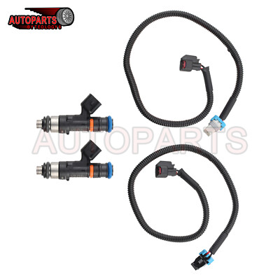 For Polaris 1204319 1204318 / 2 Fuel Injector w/ Harness PTO MAG Side ...