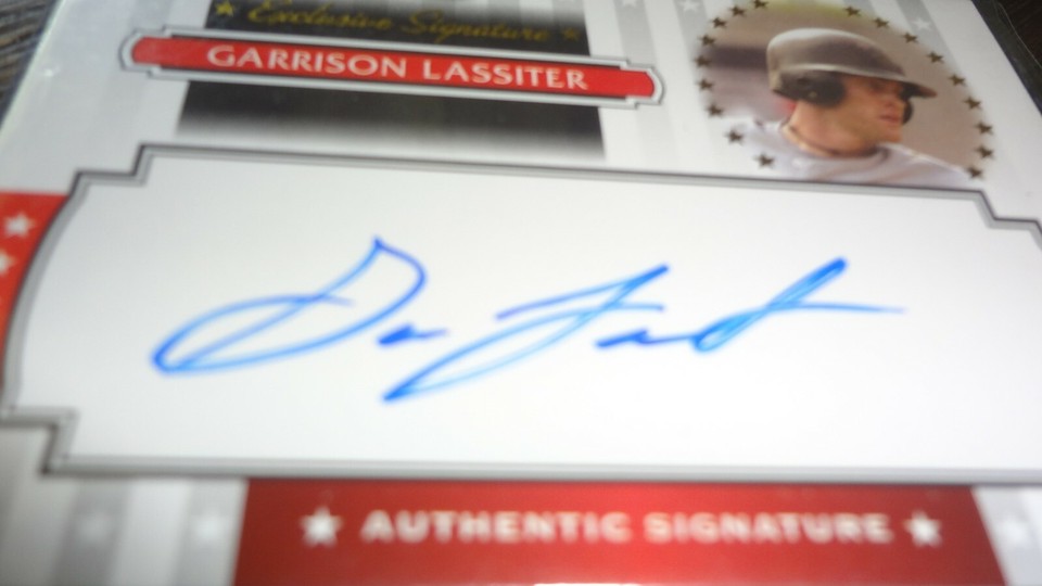 2008 RAZOR GARRISON LASSITER AUTOGRAPHED BASEBALL CARD | eBay