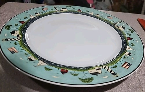 COASTAL BREEZE Warren Kimble Brandon House 12 1/2" Chop Plate Platter ...