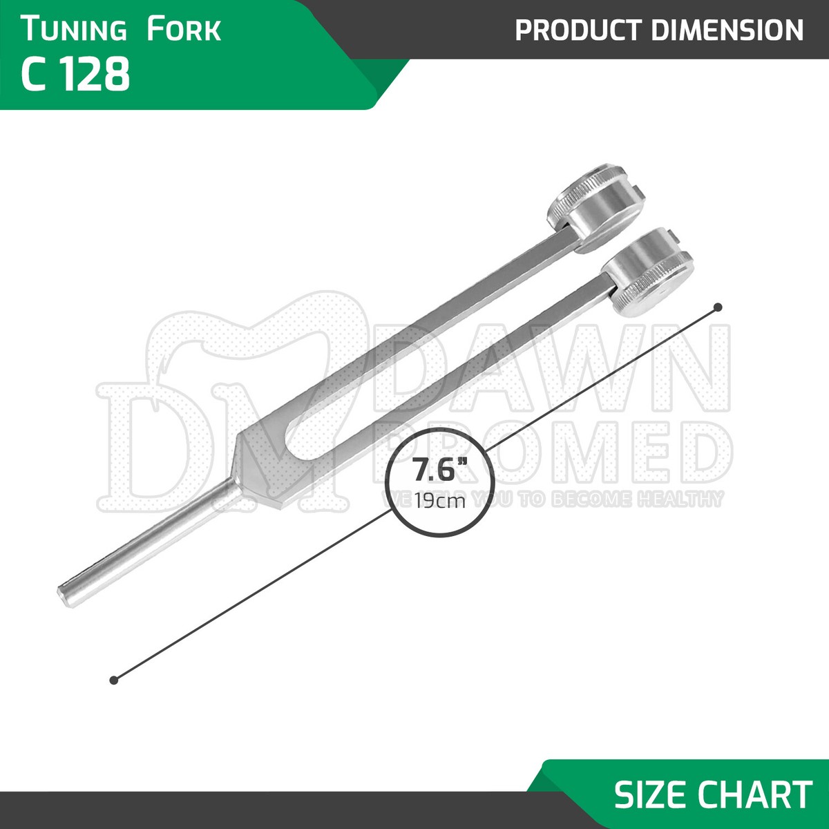 Diapason Therapeutique 128hz Set Of 5 Medical Tuning Forks - Surgical ...