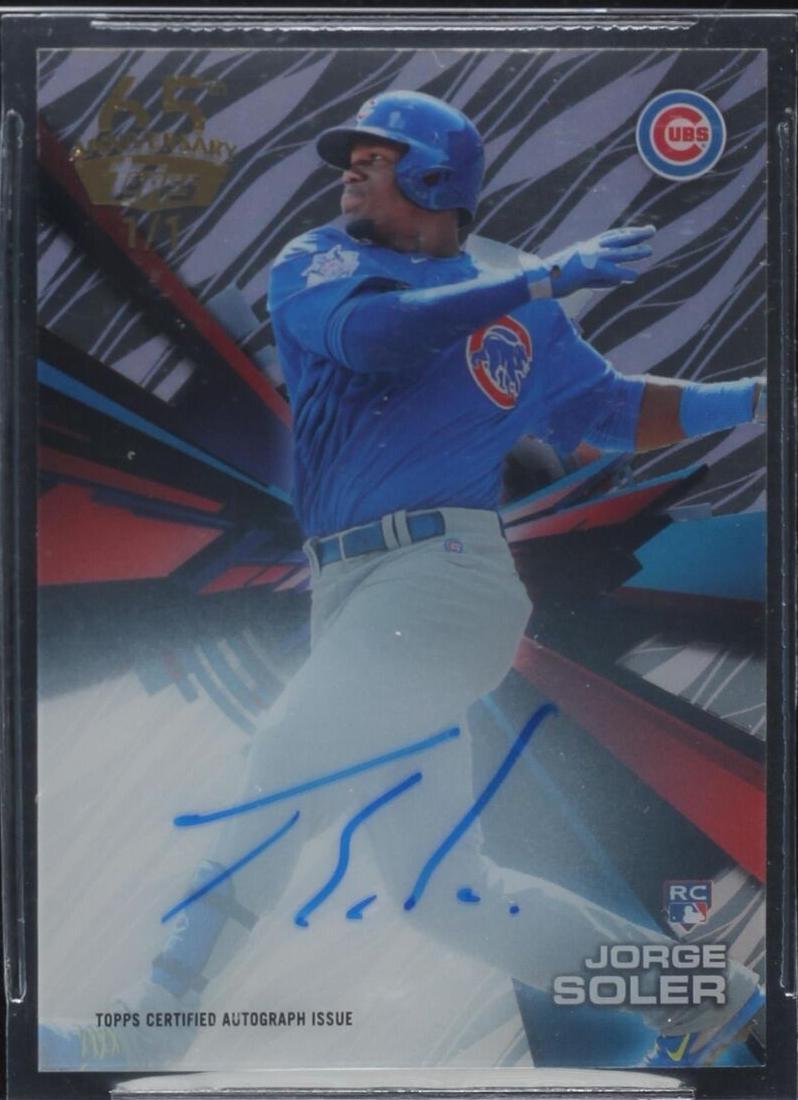 2016 Topps - 65th Anniversary Buybacks Jorge Soler #2015THTA-HT-JSR ...