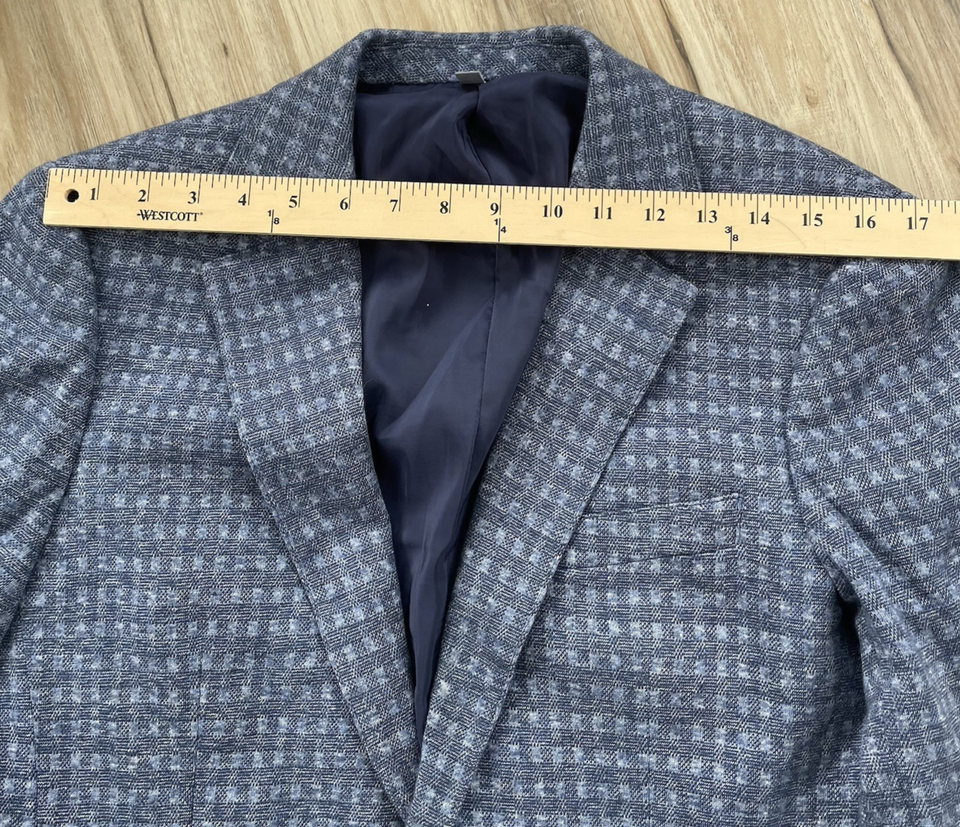 Bonobos 36R Slim Fit Blazer Jacket Gray Italy Unstructured Lanificio ...