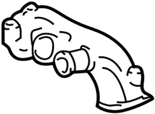 16355-50070 Toyota Joint, water by-pass, front 1635550070, New Genuine ...