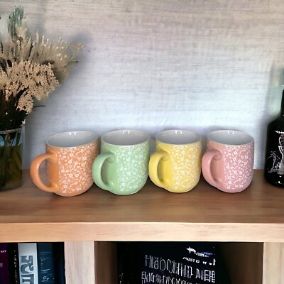 NEW Set of 4 Mugs Tea Coffee Cups Kitchenware Mug Premium Quality ...
