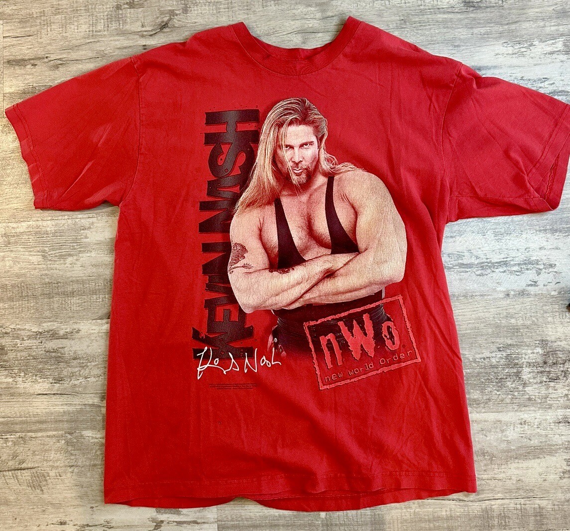 Vintage Kevin Nash 90s Wrestling Graphic WCW NWO Red … - Gem