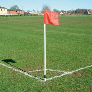 Packs of 4 Football Pitch Corner Poles, Spring, Socketed 30mm, 50mm ...