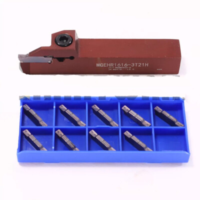 Lathe Grooving Tool Parting Grooving Cut-Off MGMN300-M Carbide Inserts ...