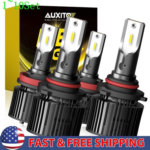 Super bright White LED Headlight 9005+H11 Bulb 48000LM Kit high low ...
