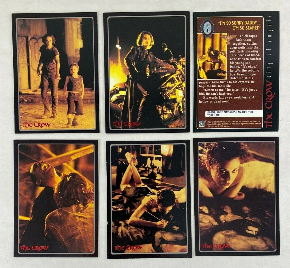 THE CROW 2: CITY OF ANGELS 1996 Complete 90 Card Set Vincent Perez Mia ...