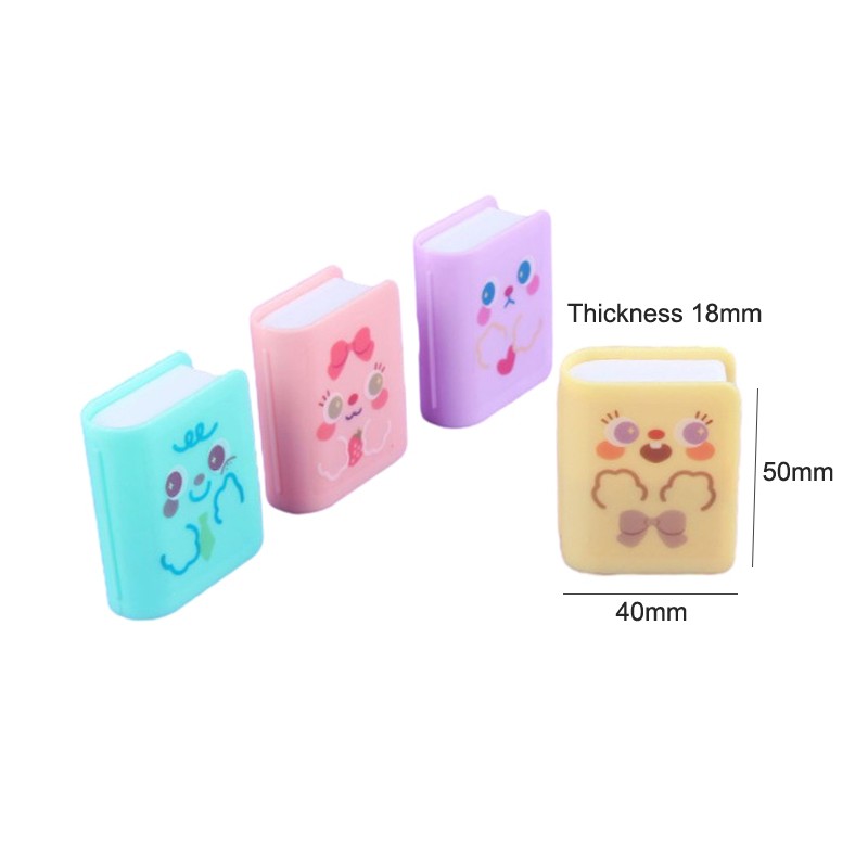 Portable Cute Pencil Sharpener Mini Sketch Pencil Eraser Set Cartoon ...