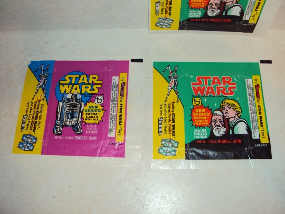 STAR WARS 1977 VINTAGE TOPPS USA MOVIE CARD WRAPPERS LOT OF 3 | eBay