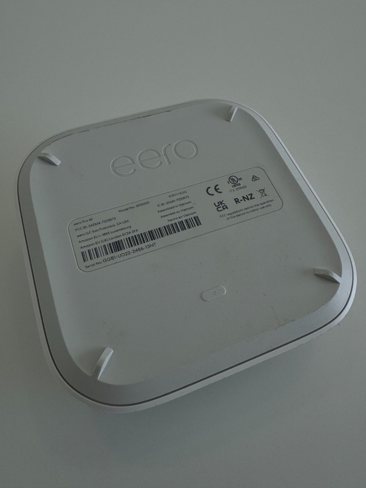 eero Pro 6E AX5400 Tri-Band Gigabit Mesh System S010001 - White No ...