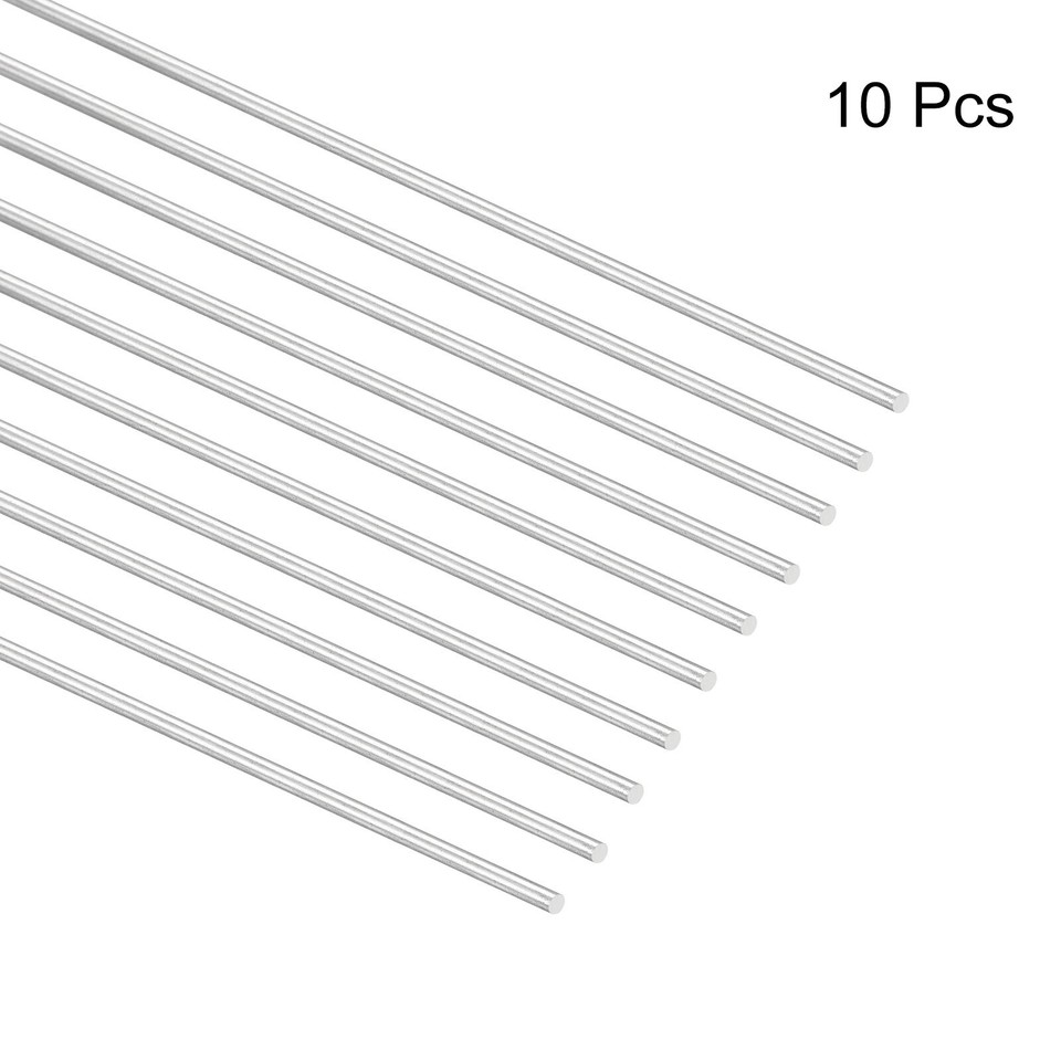 304 Stainless Steel Round Rods 2mm Dia 450mm Length Solid Shaft Rods ...