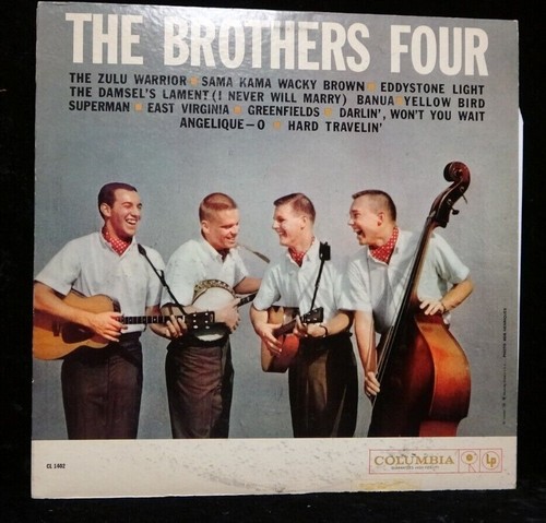 The Brothers Four ♫ Greenfields ♫ Vinyl LP Album Mono Ultrasonic Clean ...