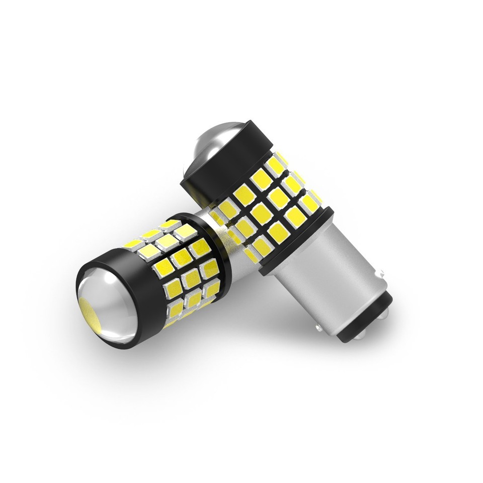 Alla Lighting Front Turn Signal Light 2357A White LED Bulbs for 2003~08 ...