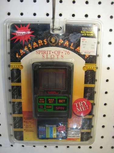 Tiger Electronics Talking Caesar's Palace Electronic Slots LCD Handheld ...