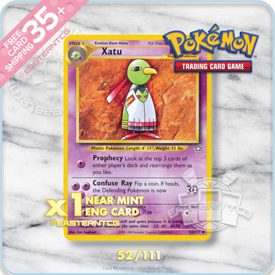 SINGLE Xatu 52/111 ULTD – Pokémon TCG Cards – Neo Genesis 2000 ENG NM ...