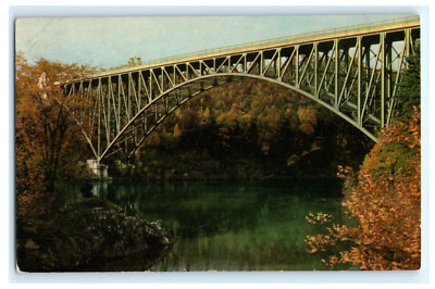 Postcard MA Greenfield French King Bridge Over Connecticut River Mohawk ...