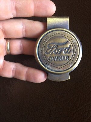Ford Money Clip F150 Hotrod Mustang Car Truck Auto BRASS Cash Collector ...