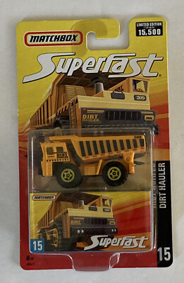 NIP 2006 Matchbox Superfast # 15 Dirt Hauler Dump Truck Limited Edition ...