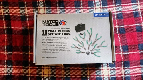 Matco Tools 11 Teal Pliers Set With Bag (NEW) | eBay