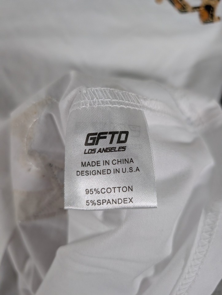 GFTD Los Angeles Shirt Mens Large White GT Casey Leopard Star Graphic ...