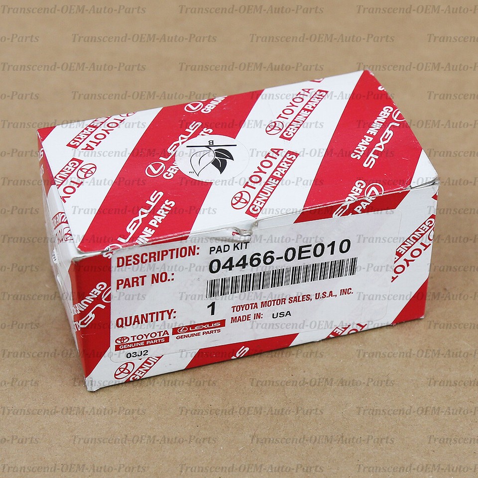 04466-0E010 GENUINE OEM REAR BRAKE PAD SET for HIGHLANDER SIENNA RX350 ...