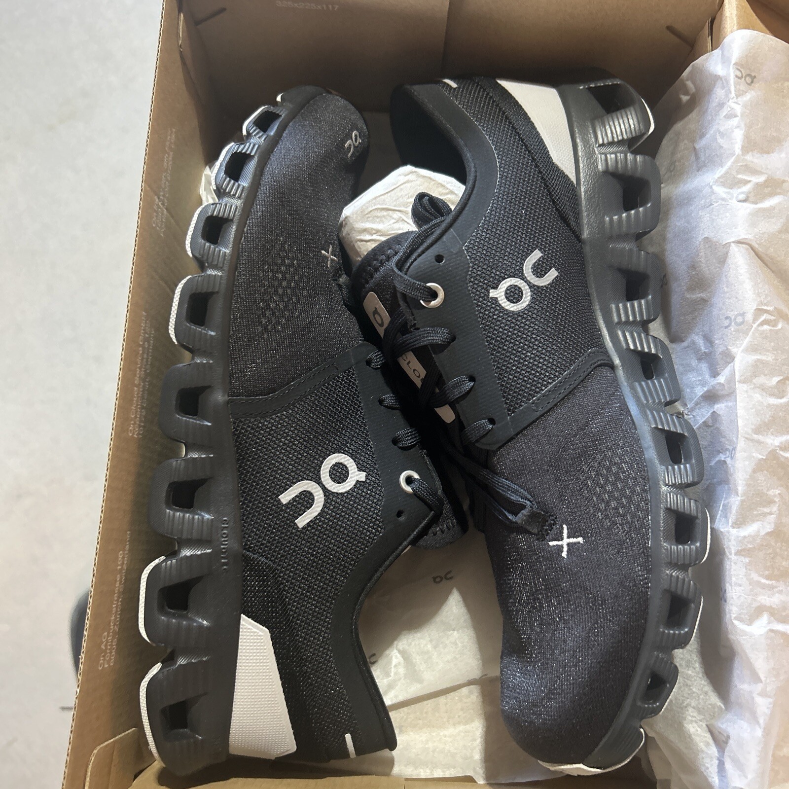 On Cloud X3 Lace Up Athletic Running Shoes, Black, Men’s Sz 8.5 | eBay