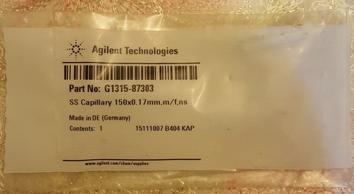 Brand New - Sealed Agilent SS Capillary 150 x 0.17 mm,m/f,ns Part ...