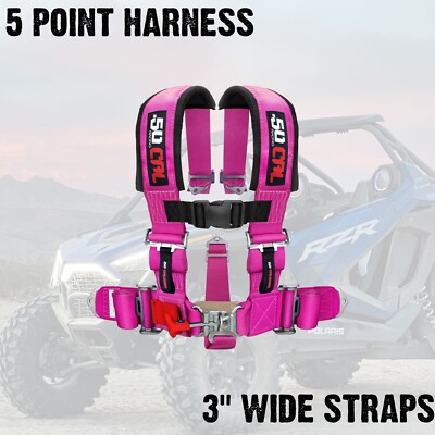 5 Point Harness 3" Wide Fit Polaris RZR 570 900 TRAIL Turbo S PRO XP R ...