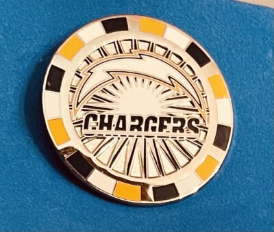 San Diego/Los Angeles Chargers Poker Chip Pin NFL Football | eBay