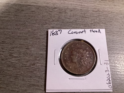 1837 Coronet Liberty Head Large Cent US Copper Coin 082023 31 | eBay