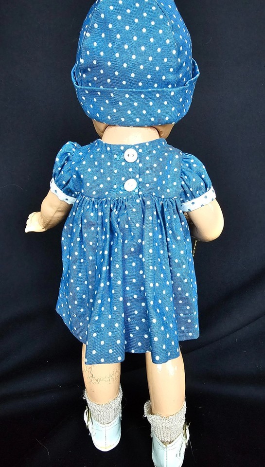 14" Unmarked Patsy Type Composition Doll- Painted Eyes- VX17 | eBay