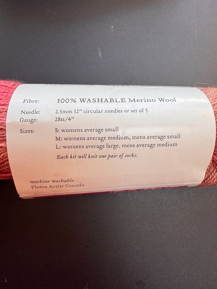 VTG FLEECE ARTIST YARN 2 Skeins Basic Merino Socks 355 Yards - NOS | eBay