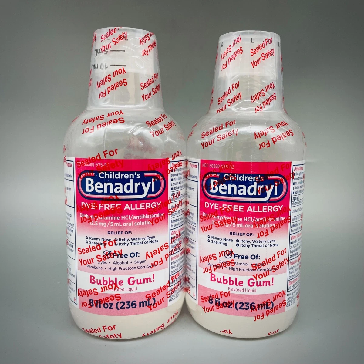 Benadryl Liquid Pills