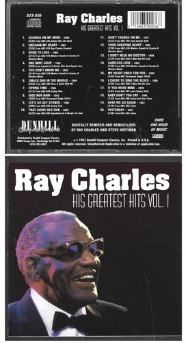 His Greatest Hits, Vol. 1 [DCC] by Ray Charles (CD, 1987, DCC Compact ...