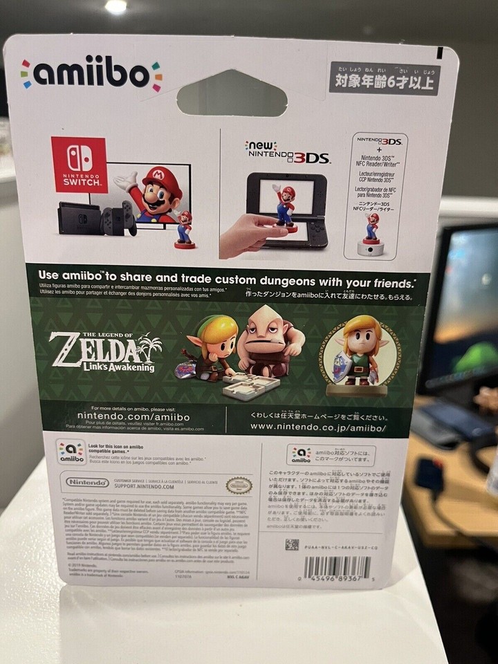 Nintendo Legend of Zelda Link (Link's Awakening) Amiibo New, Sealed ...