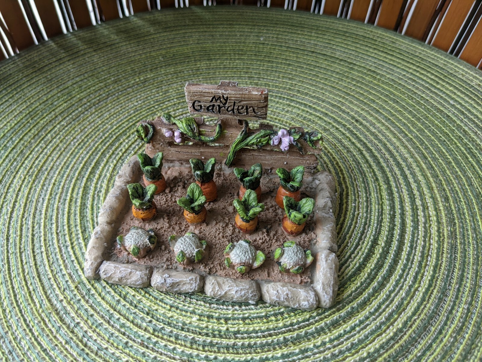 4” Miniature Vegetable Garden Patch 1pc MI 50780 Miniature Garden | eBay